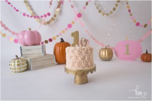 Pumpkin Cake Smash- First Birthday Cake Smash Photography ...