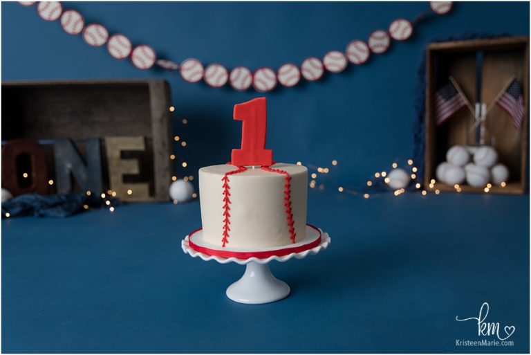 Rookie of the Year 1st Birthday Cake Smash Session · KristeenMarie ...