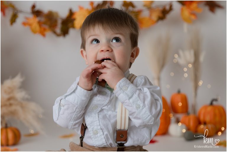 A Non-Traditional Cake Smash Session - Pie Smash for Baby's 1st ...